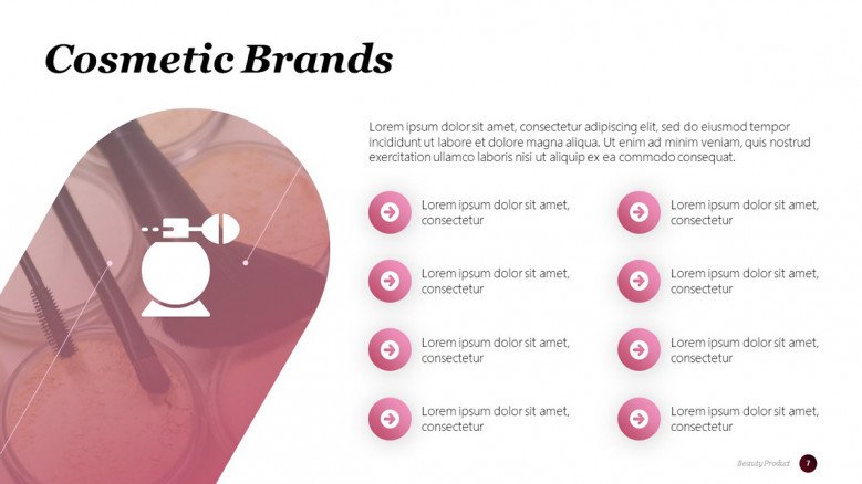 Beauty Products PowerPoint Slides